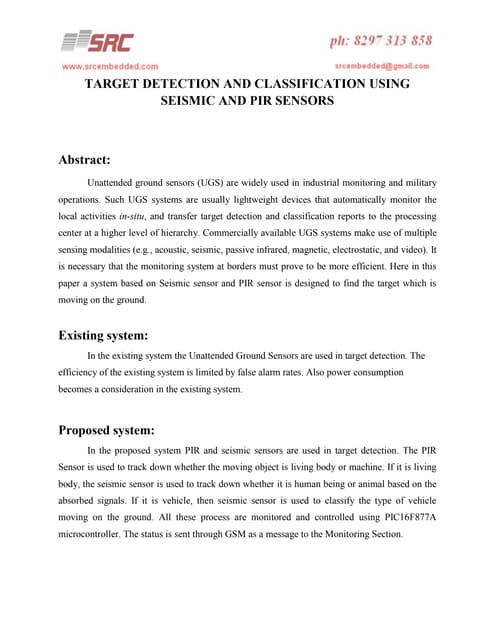 Target Detection And Classification Using Seismic And Pir Sensors Pdf 8968