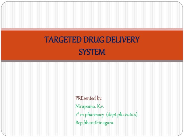 Targeted drug delivery system | PPT