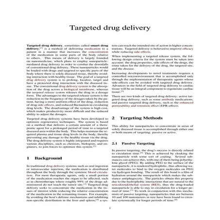 Targeted Drug Delivery | PDF