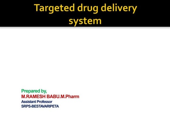 Targeted drug delivery system | PPT