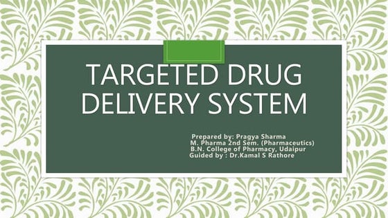 Targeted Drug Delivery Systems | PDF | Biological Sciences | Science