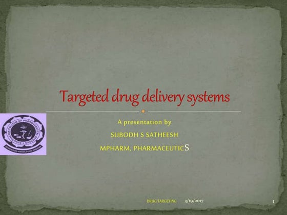 Targeted drug delivery system | PPT
