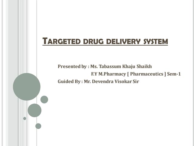 Targeted drug delivery system | PPT