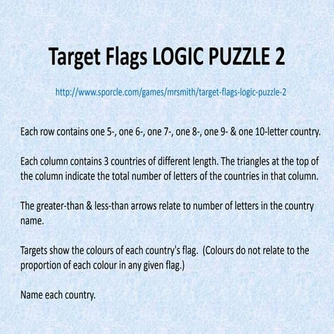 Target flags logic 2 | PPT