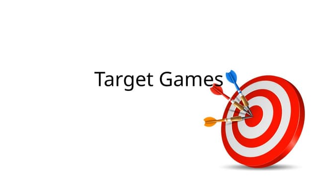 Physical Activity Participation :Target Games | PPTX