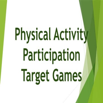 MAPEH grade 6: Target games | PPTX