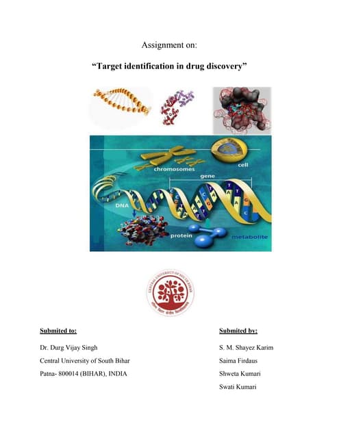 Target identification and validation | PPTX | Biological Sciences | Science