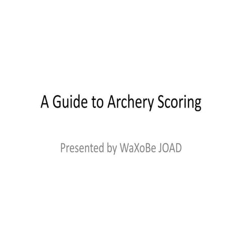 Target scoring | PPTX