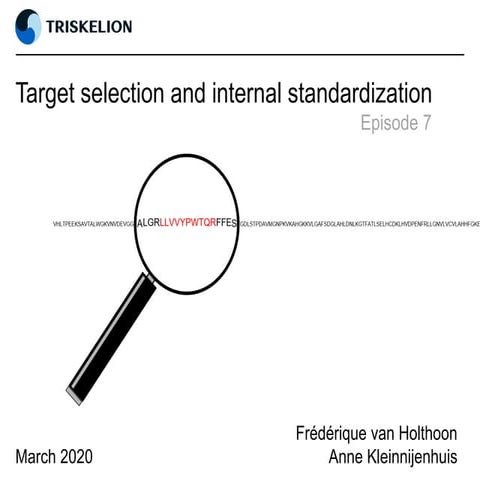 Target selection and internal standardization | PPT