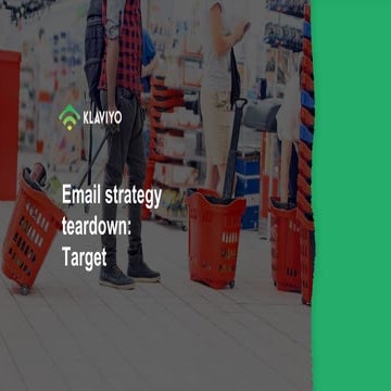 Email strategy teardown: Target | PPT
