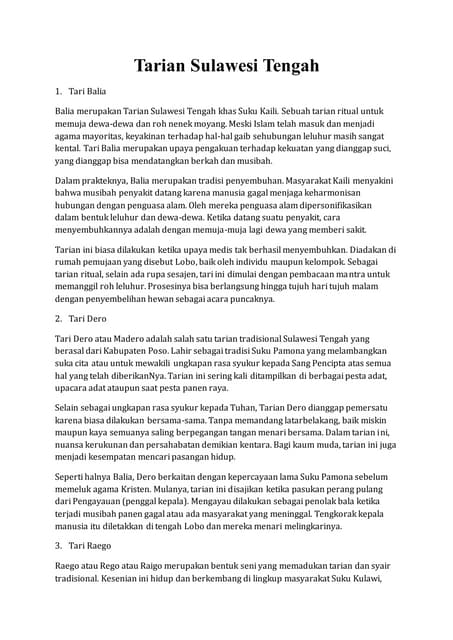 Kliping Seni Tari & Baju Adat | PDF