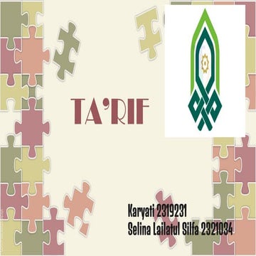 TARIF | PPT