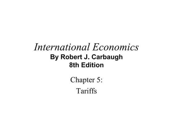 Tariff Presentation.pptx | Commodities | Economy