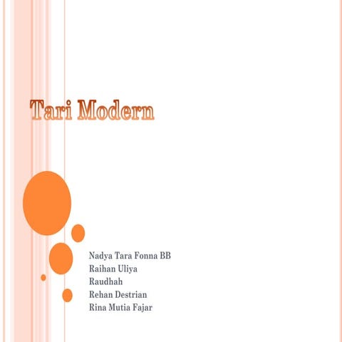 Tari modern | PPTX