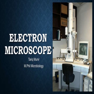 Electron microscopy | PPTX
