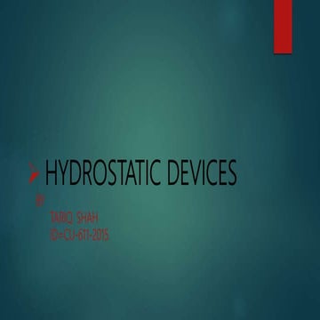 hydro static device | PPT