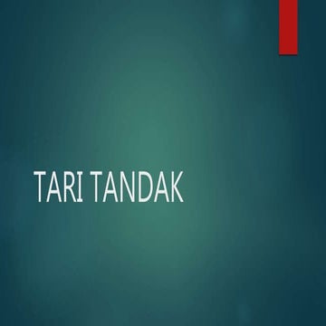Seni budaya Tari Tandak | PPTX