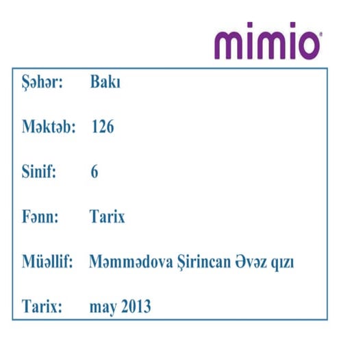 Tarix 6 126_memmedova shirincan evez | PPT