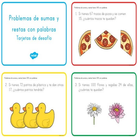 Hojas De Trabajo De Suma De Matemáticas: 100 Problemas RESOLVEMOS