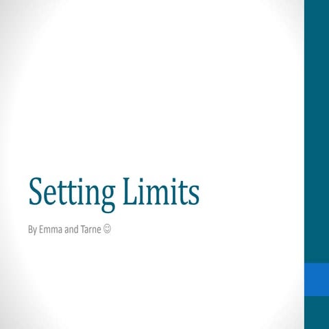 CAFS Rights and Responsibilities - Setting limits 2 | PPTX