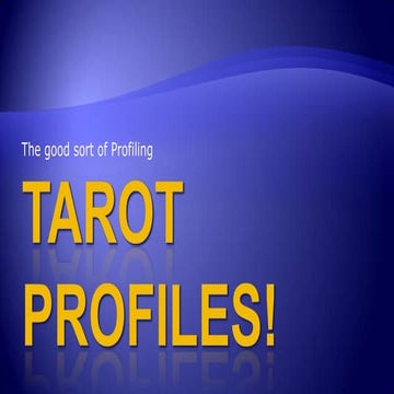 Tarot profiles | PPTX