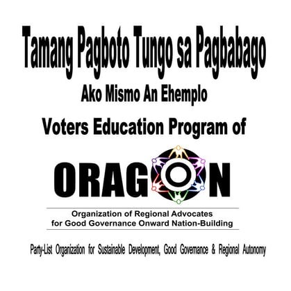 Tarp For Voters Educ | DOC