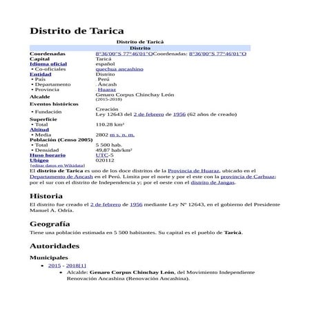 Tarrica | DOC