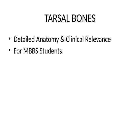 Foot anatomy ppt | PPT