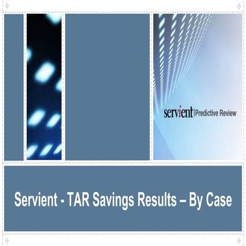 Servient - Tar savings results | PPTX