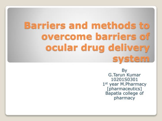 ocuserts [ocular inserts] | PPTX