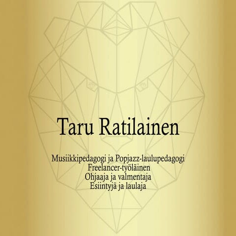 Taru Ratilainen CV (in Finnish) | PDF