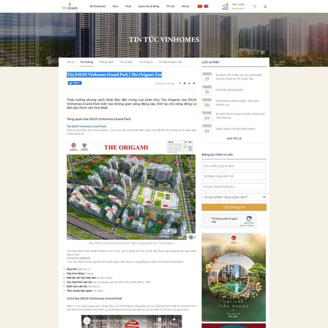 Tòa S10.01 Vinhomes Grand Park - The Origami Zen | PDF