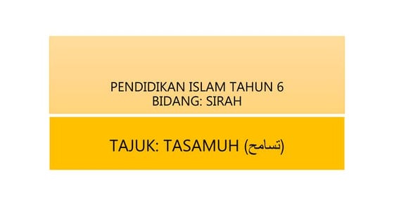 T3 bab 21 perjanjian hudaibiah dan pembukaan kota makkah unit 1 | PPTX