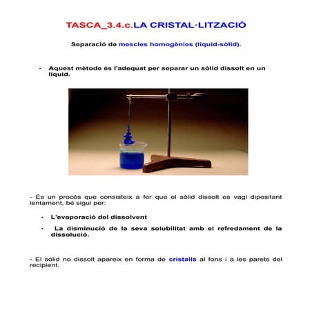 Tasca 3.4.c.la cristal·lització | PDF