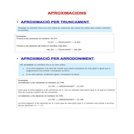 Tasca 5.aproximacions i errors | PDF