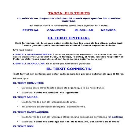 Tasca els teixits | ODT