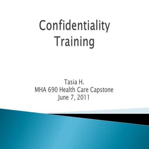 Employee confidentiality training | PPTX