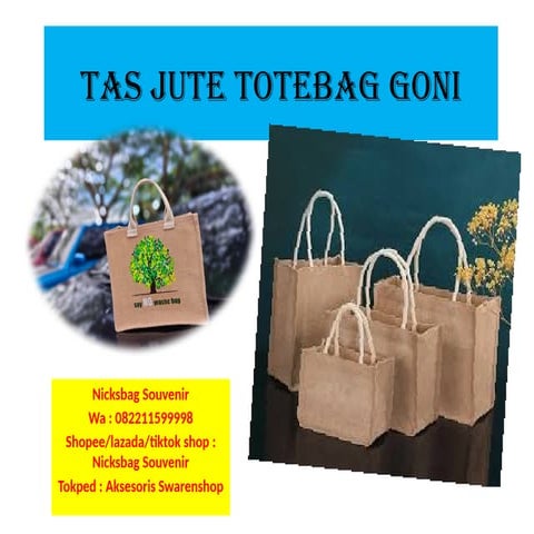 6. Wa + 62 82211599998, BEST SELLING, jute bag plastic | PPTX