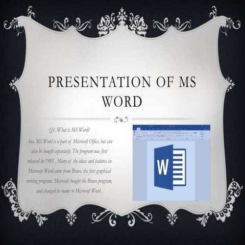 ms word | PPT
