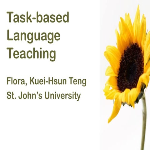 Task based language-teaching | PPT