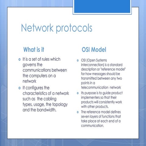 Network Protocols | PPT