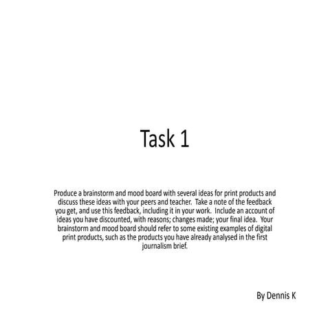 Task 1 | PPTX