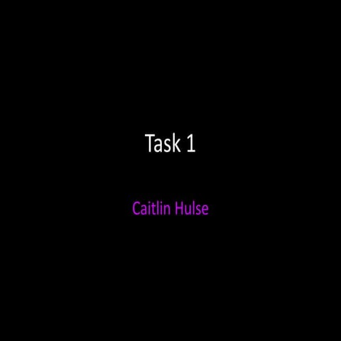 Task 1 | PPTX