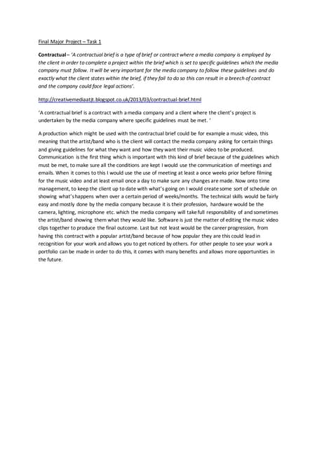 Task 2 client brief report | PDF