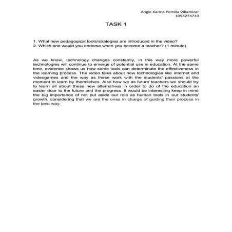 English task | ODT | Education