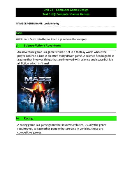 Social exploration of 1D games | PPT