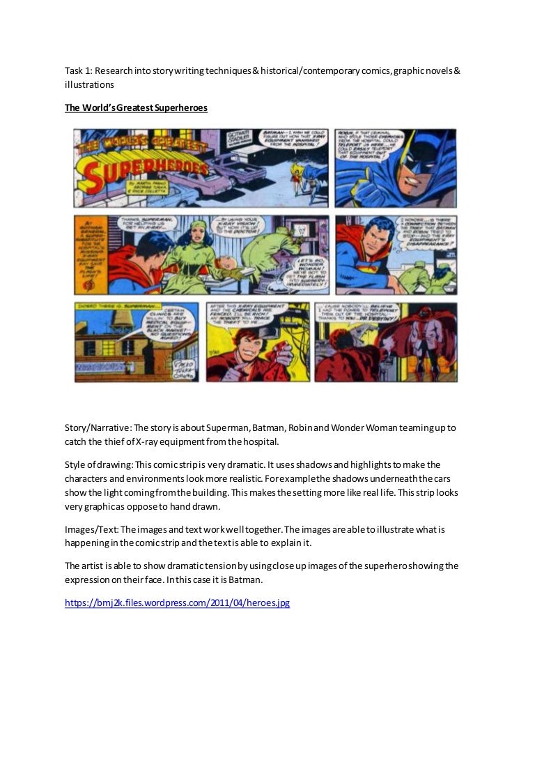 Task 1 comic strip analysis