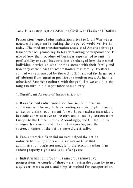 After the Civil War, the United States became a much more industrial.docx