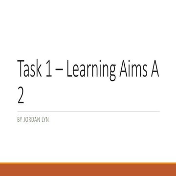 Task 1 – learning aims a 2 | PPTX | Talk Show | Genres
