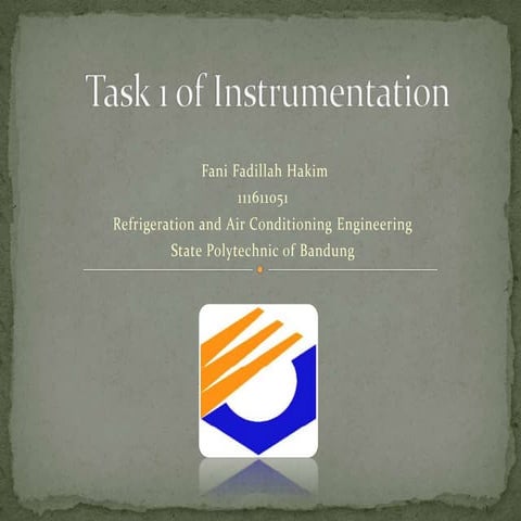 Task 1 of instrumentation | PPTX